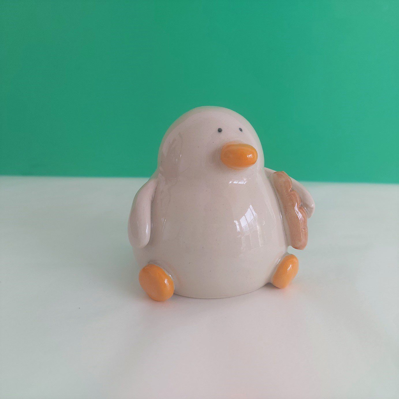 Ed with the Bread - Handmade Ceramic Duck (by Richard Moonstreet ...