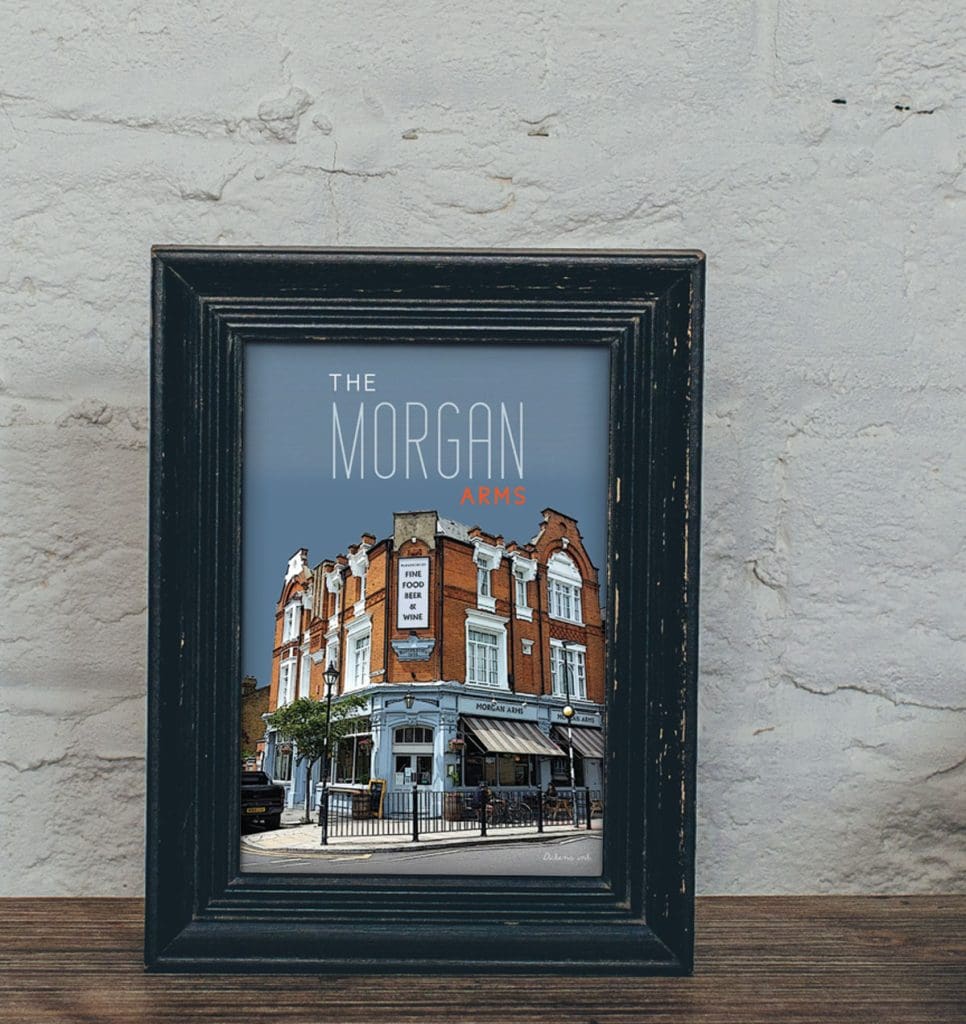 The Morgan Arms, East London - Art Print